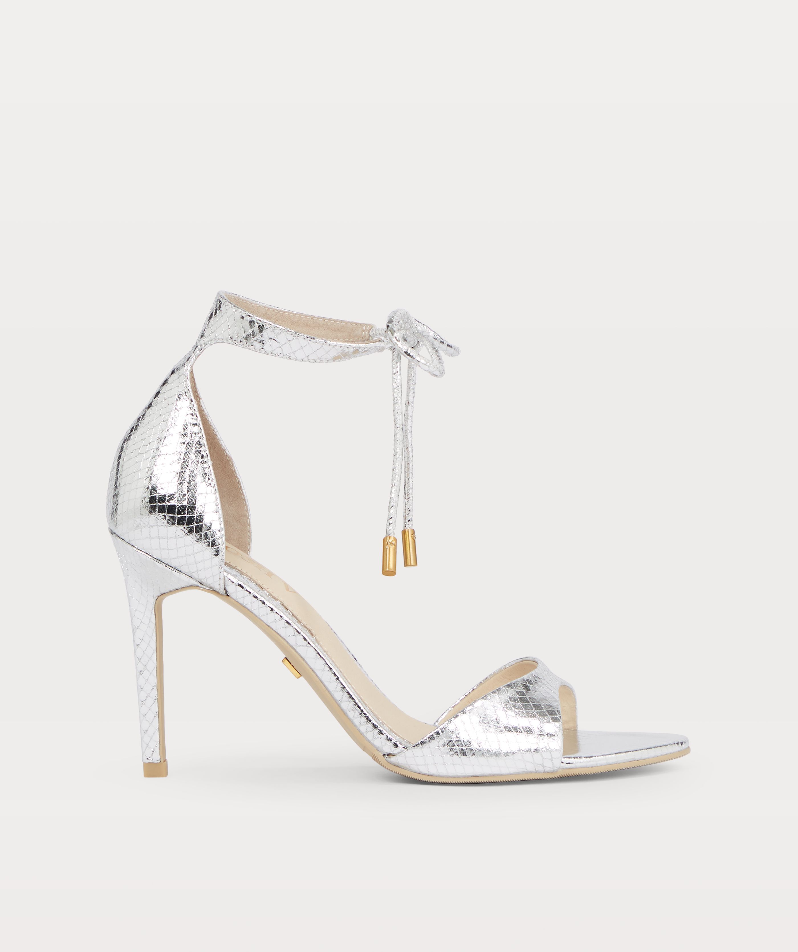 SELENE heels in metallic - Silver Metallic | JOSH V | Official online shop