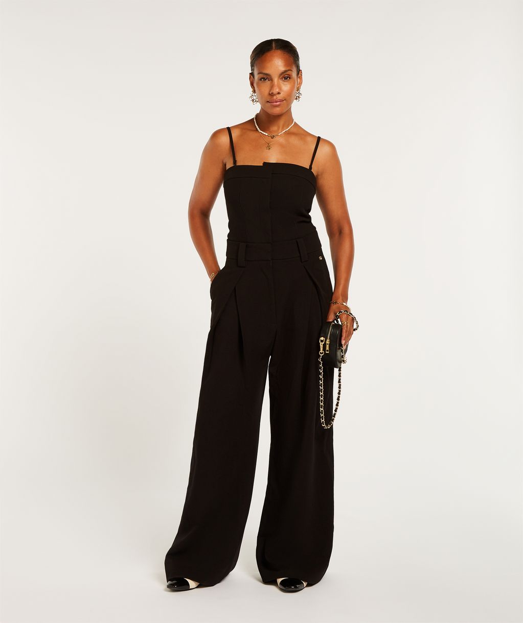 ASPEN ultra wide leg jumpsuit - Black - JOSH V | Official online shop