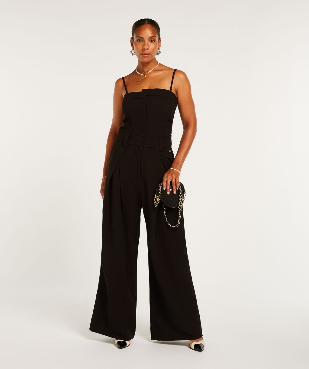 ASPEN ultra wide leg jumpsuit - Black | JOSH V | Official online shop