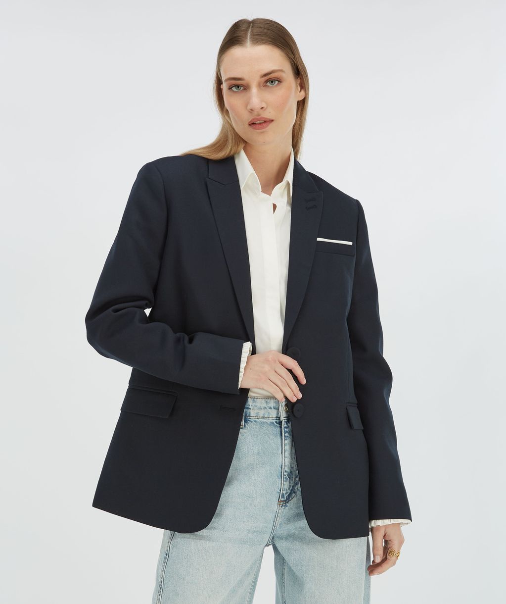 DANEA ovesized heren blazer Dark Navy - JOSH V | Official online shop