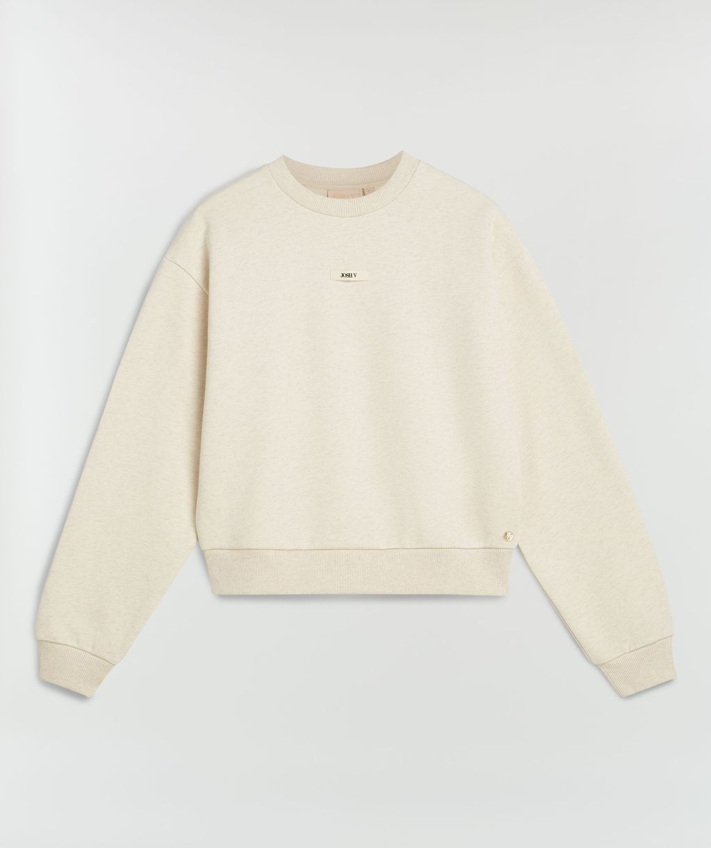 EBAH regular fit sweater Light Ecru Melange - JOSH V | Official online shop