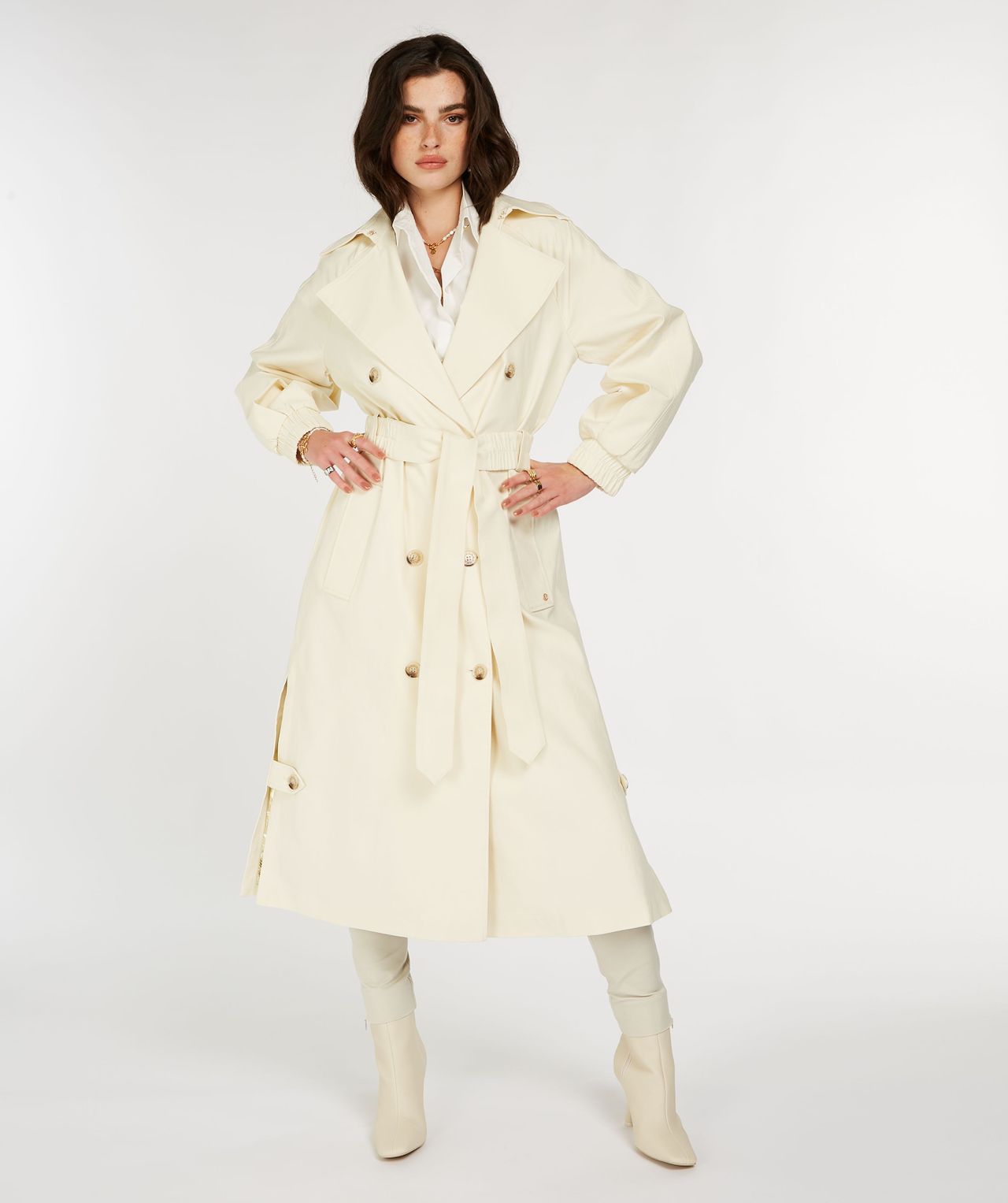CELINE Trenchcoat Light Ecru | Coats & Jackets | JOSH V Fall 2022 ...