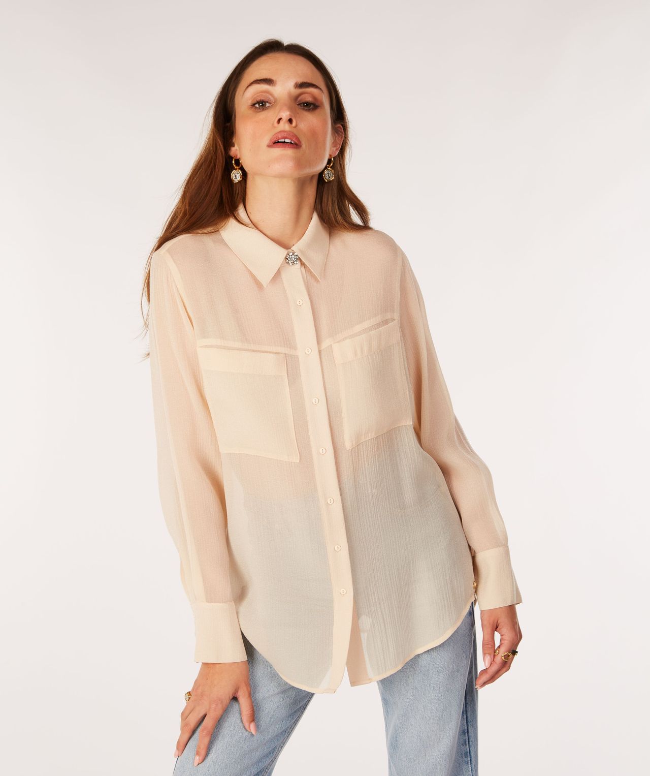 DAVEY regular fit dames blouse | JOSH V | Official online shop