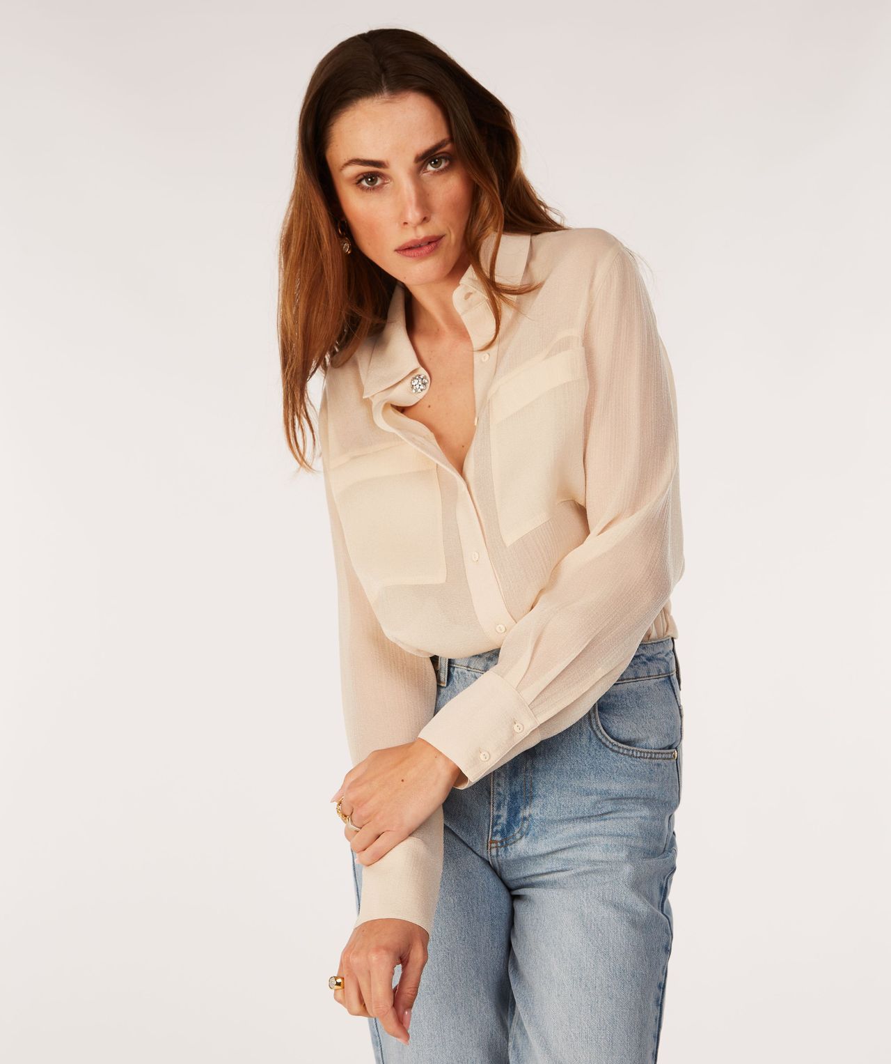 DAVEY regular fit dames blouse | JOSH V | Official online shop