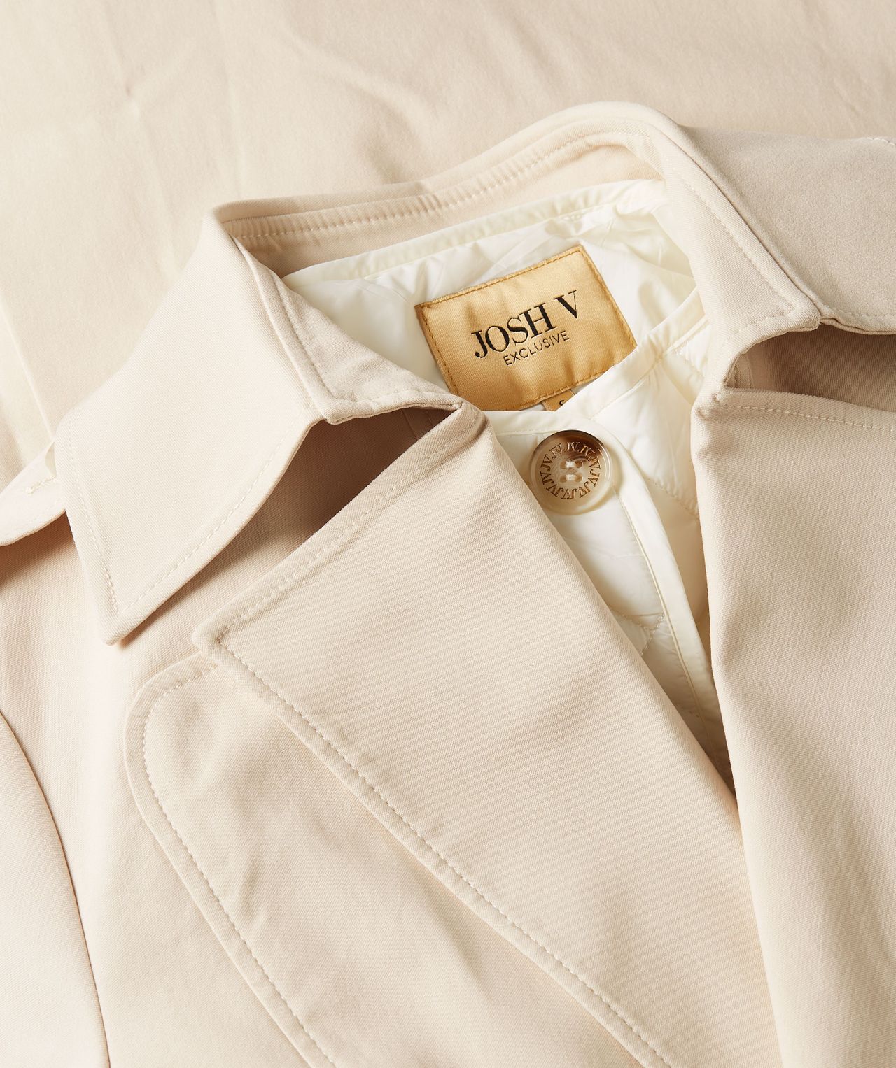 GINA dames jas - Sandy Lane Cocoon White | JOSH V | Official online shop
