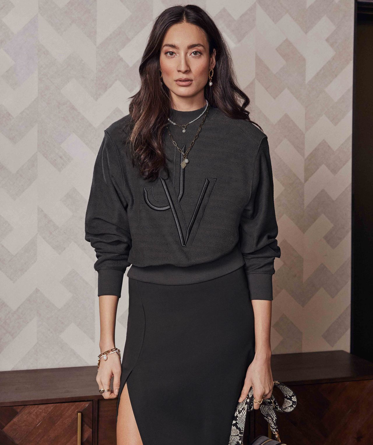 HANNAH Sweatshirt Dark Ash | Pullover & Jäckchen | JOSH V Fall 2022 ...