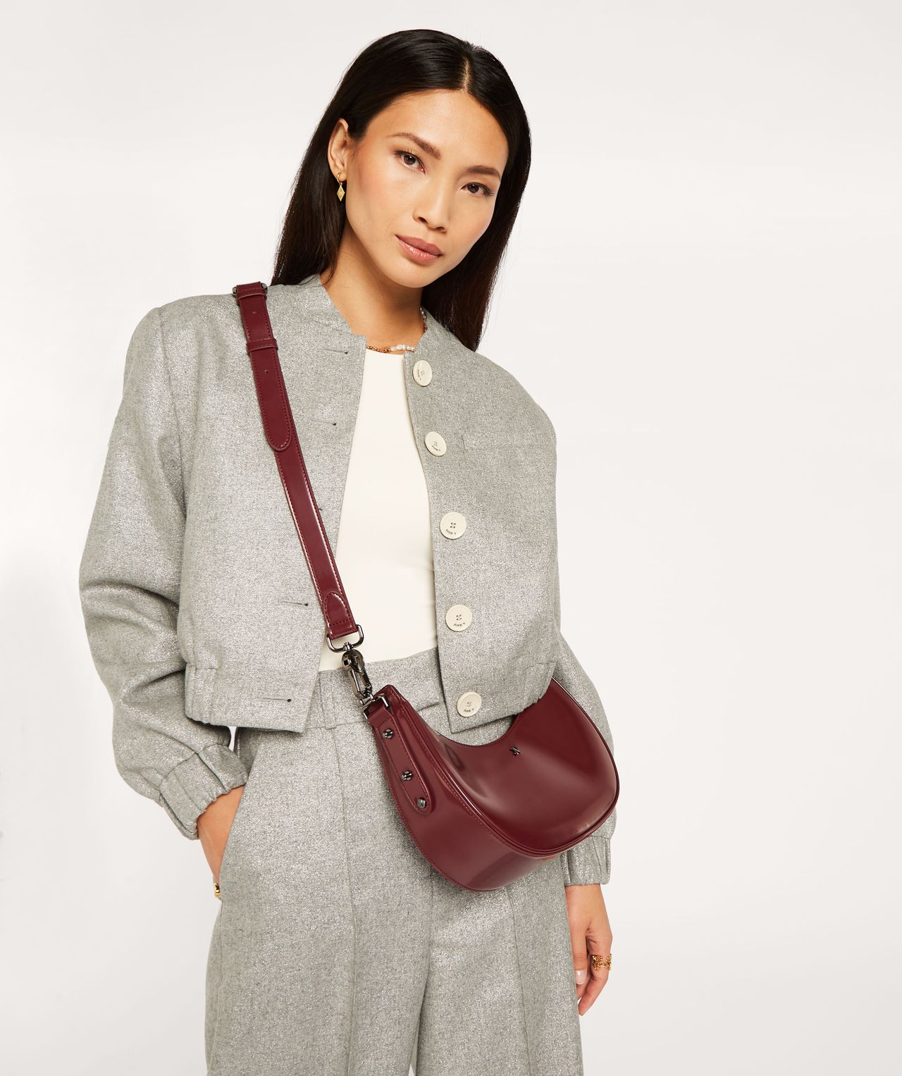 JANNE tas met logo - Berry Red , JOSH V | Official online shop