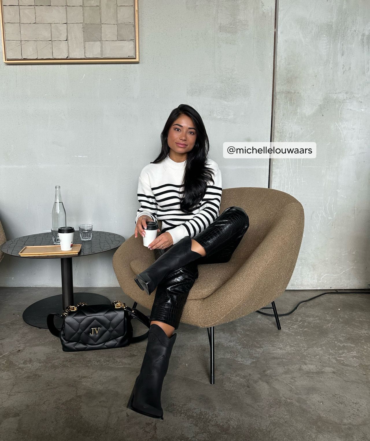 ANKE dames enkellaarzen in leer - Black | JOSH V | Official online shop