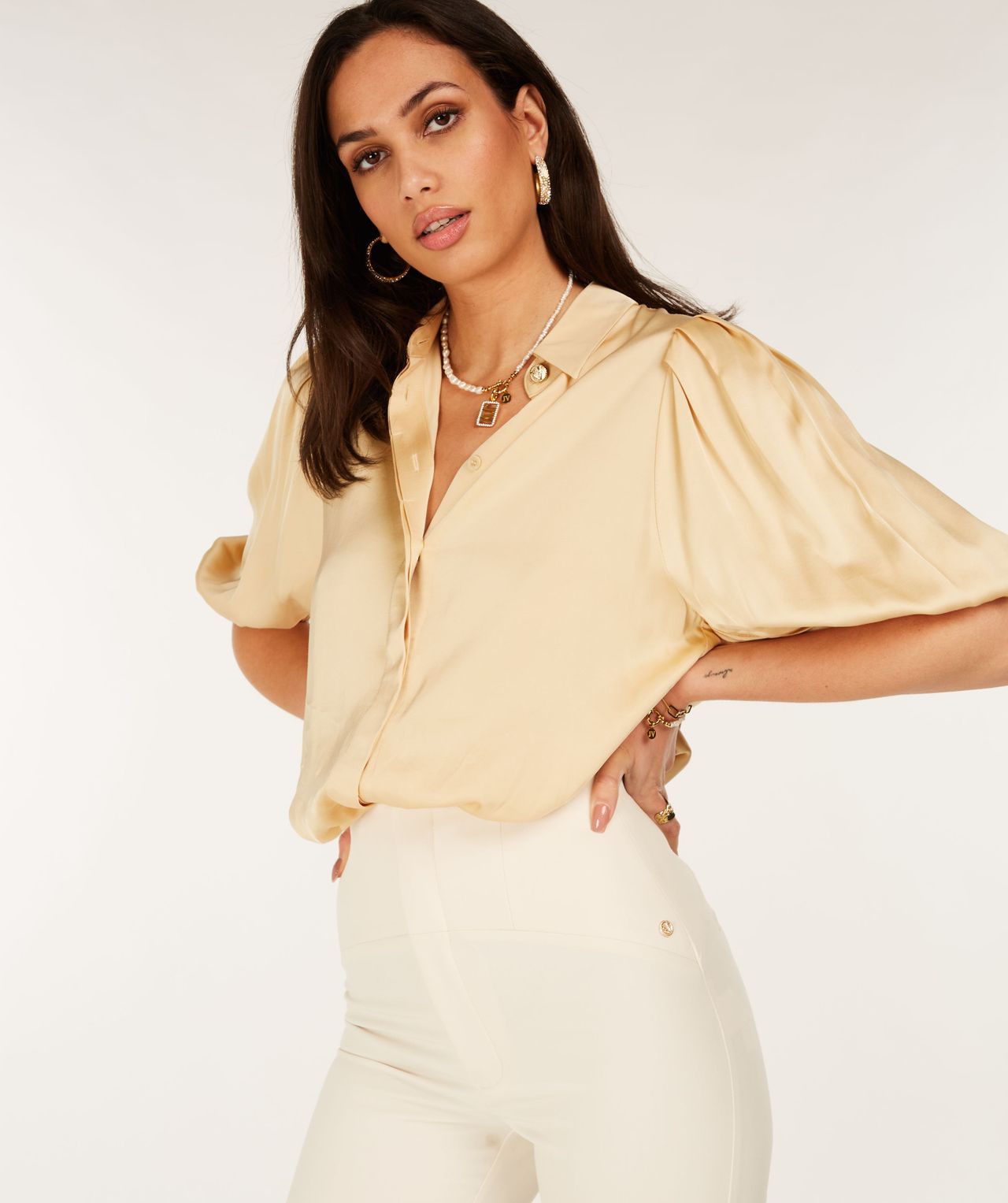 MANONA dames blouse - Lemon | JOSH V | Official online shop