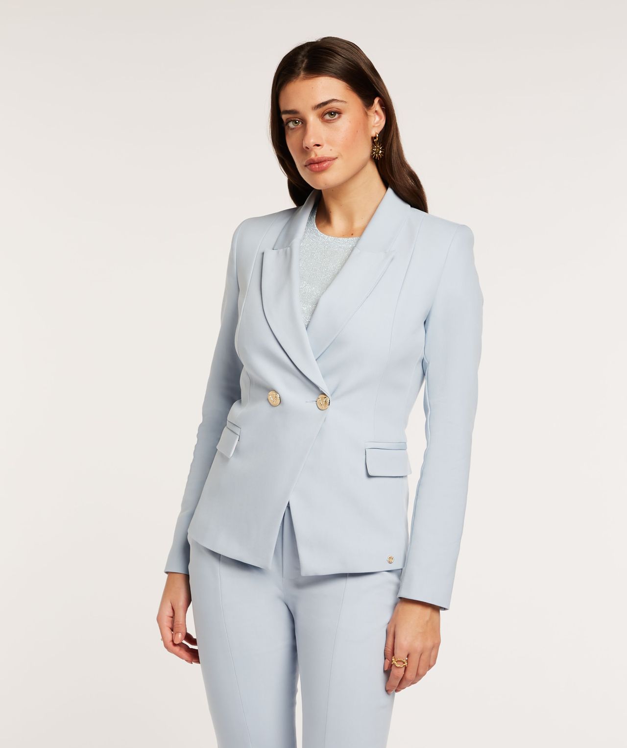 ZOYA fitted blazer - Fresh Blue | JOSH V | Official online shop