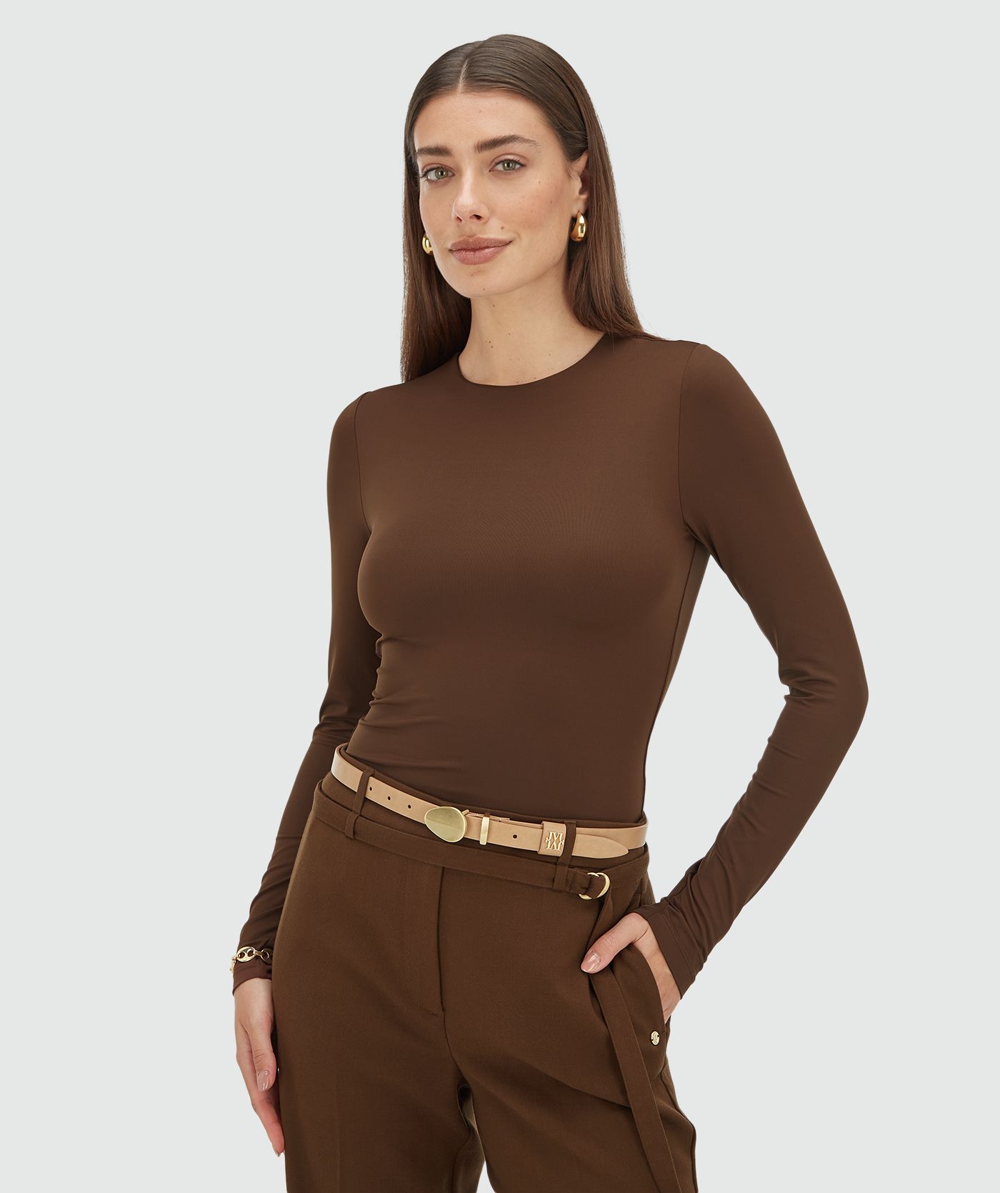 FELICE fitted body Dark Brown l JOSH V | Official online shop