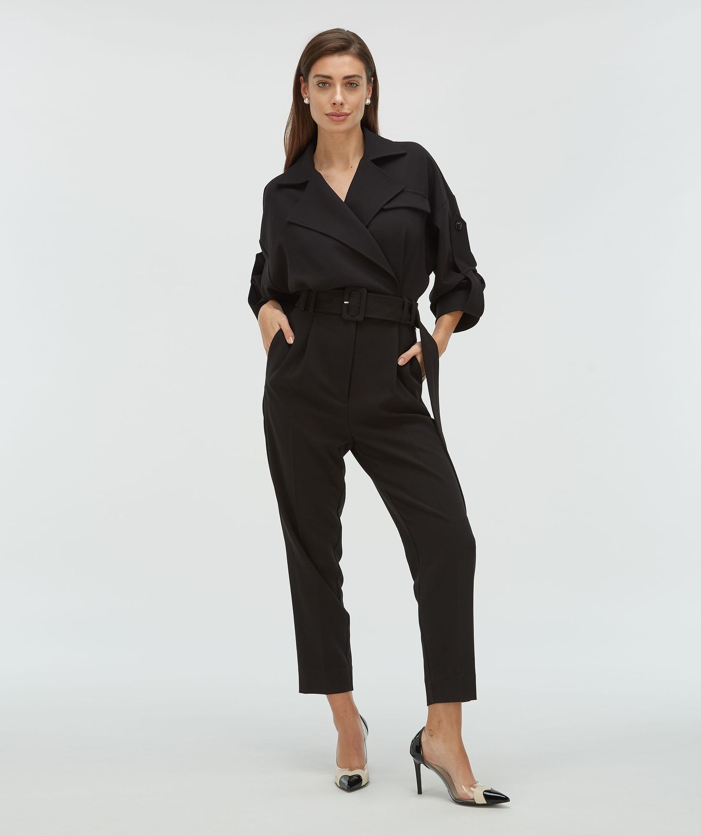IVESSA regular fit jumpsuit Black - JOSH V | Official online shop
