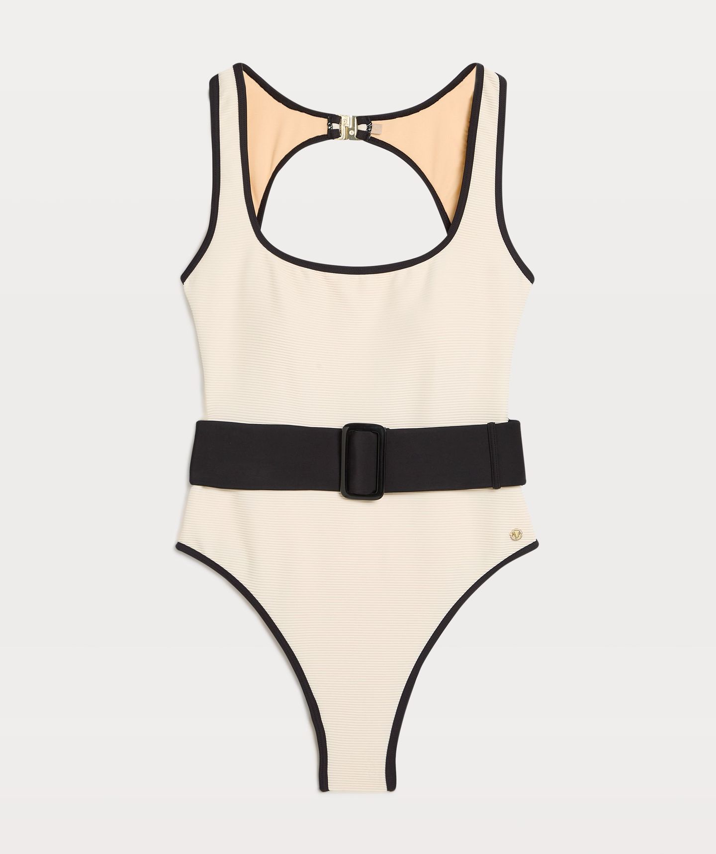 JASEY women's swimsuit - Cream Black | JOSH V | Official online shop