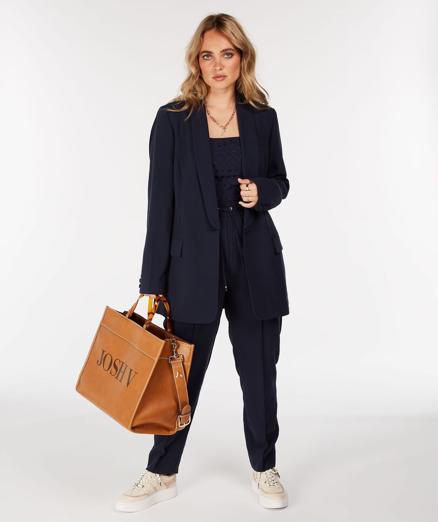 JV Geraldine Broek Dark Blue | Broeken | JOSH V Essentials | Official ...