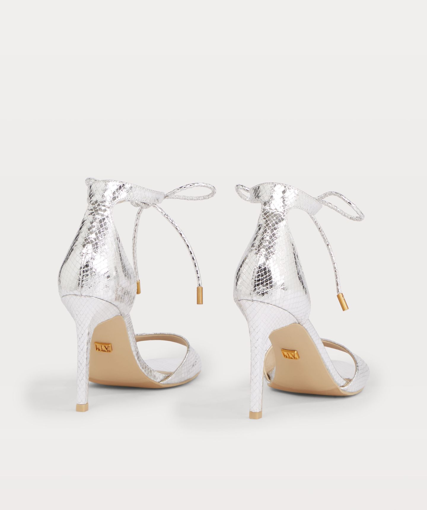 SELENE heels in metallic - Silver Metallic | JOSH V | Official online shop