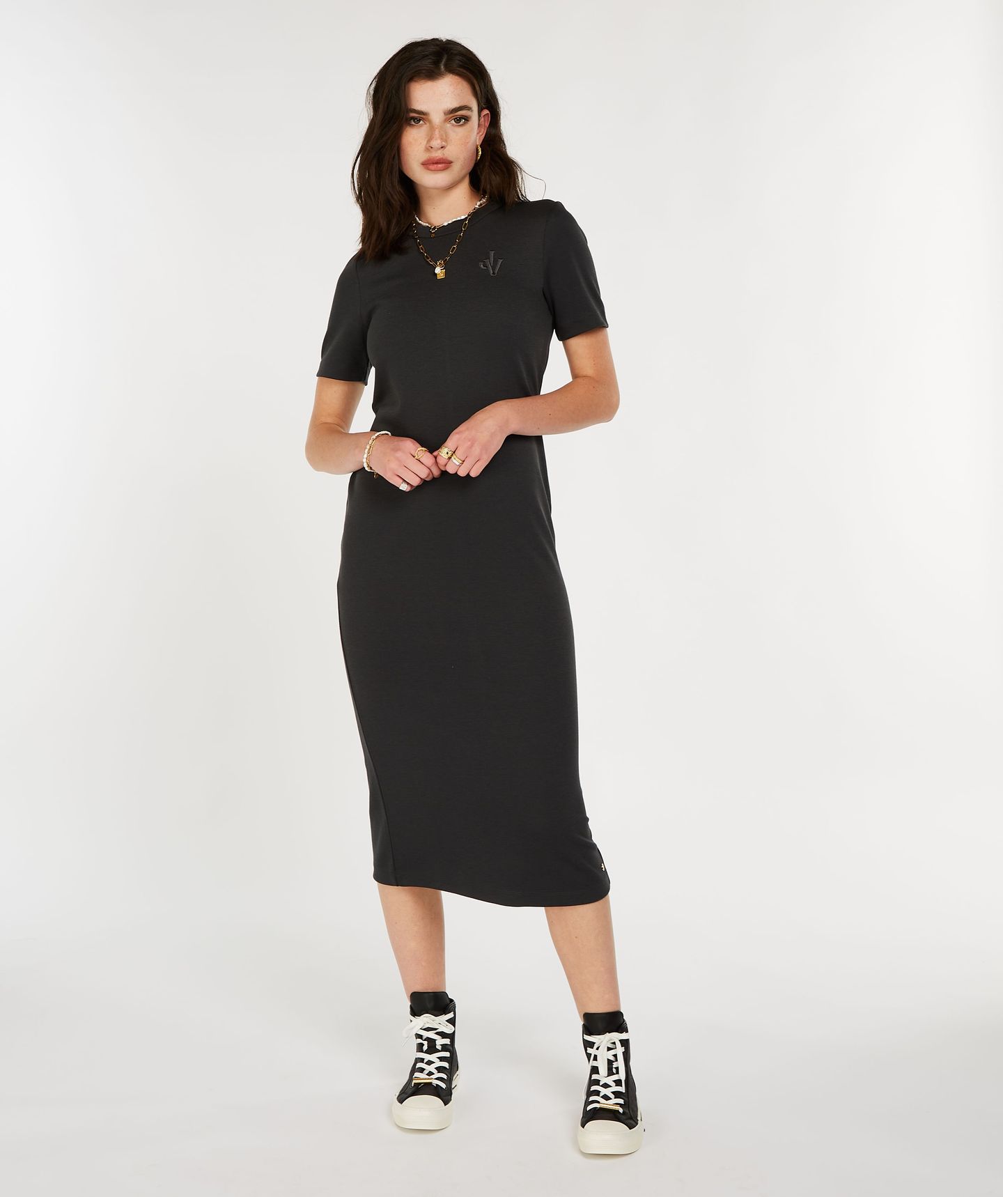 SIMONE Dress Dark Ash | Dresses | JOSH V Fall 2022 | Official online shop