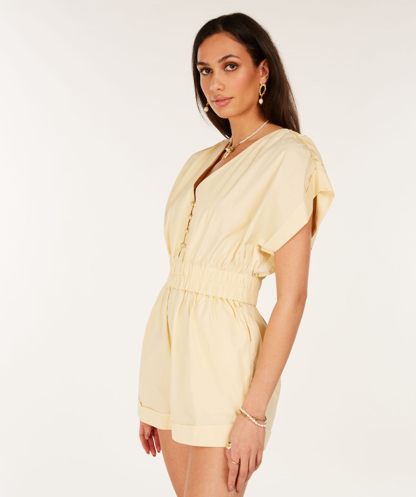 SONJA playsuit - Light Lemon | JOSH V | Official online shop