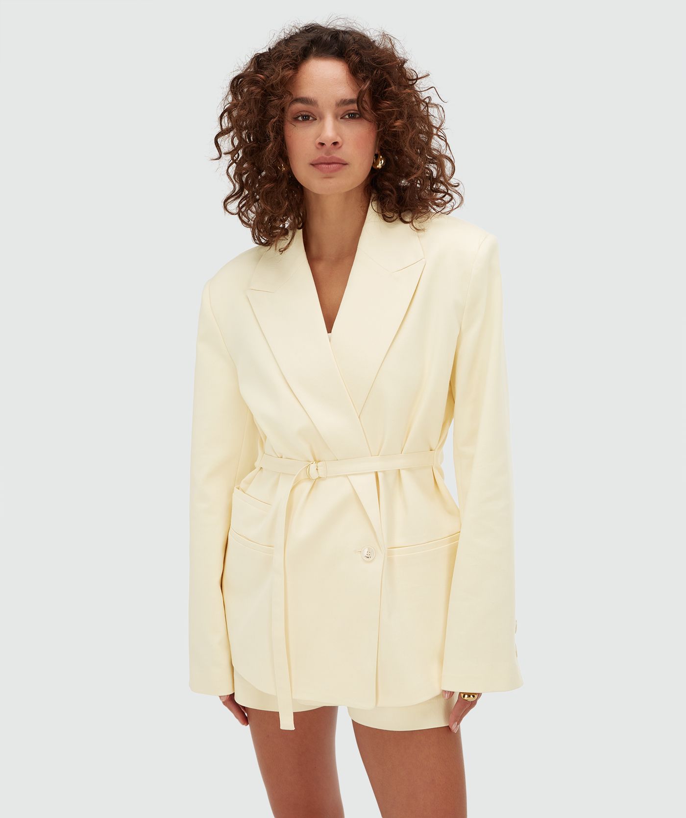 BENSON oversized blazer Butter Yellow , JOSH V | Official online shop
