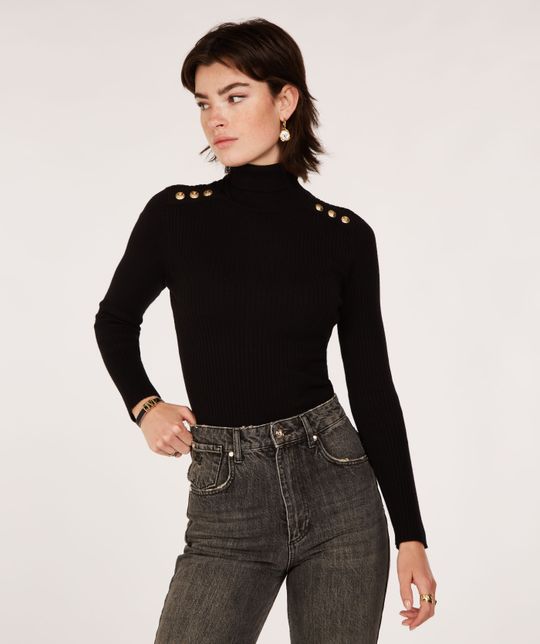 JALISA fitted dames coltrui - Black | JOSH V | Official online shop