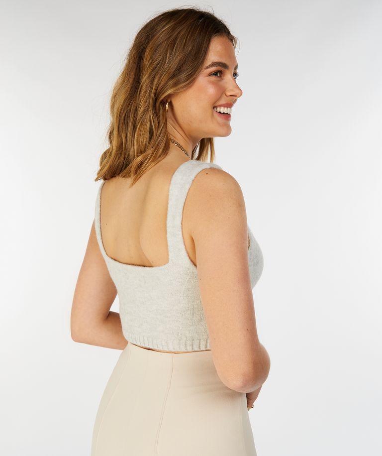ALINA Top Mouse Grey Melange | Tops & Shirts | JOSH V Winter 2021 ...