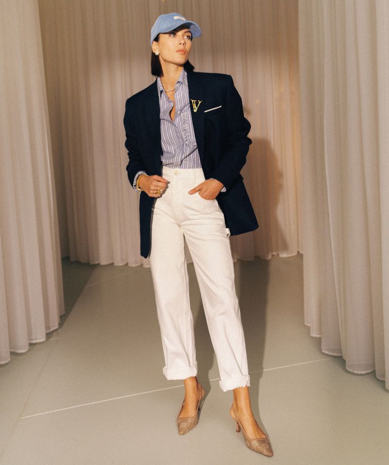DANEA ovesized heren blazer Dark Navy - JOSH V | Official online shop