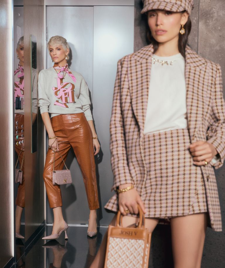 ROWIN regular fit skort met dessin | JOSH V | Official online shop